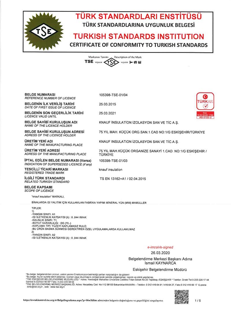 Mobile partition wall certificates